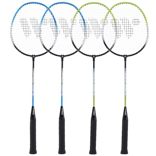 Sada raket na badminton WISH Steeltec 416K, zeleno/modrá | Oříškář.cz